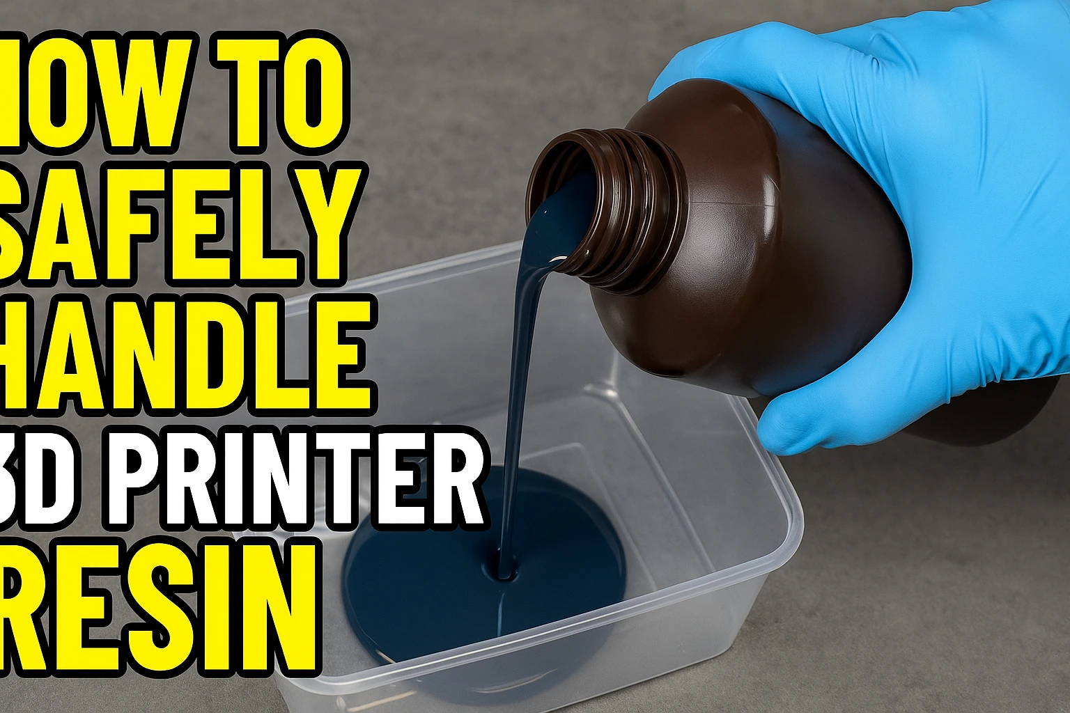 How to Safely Handle 3D Printer Resin - 3DISM